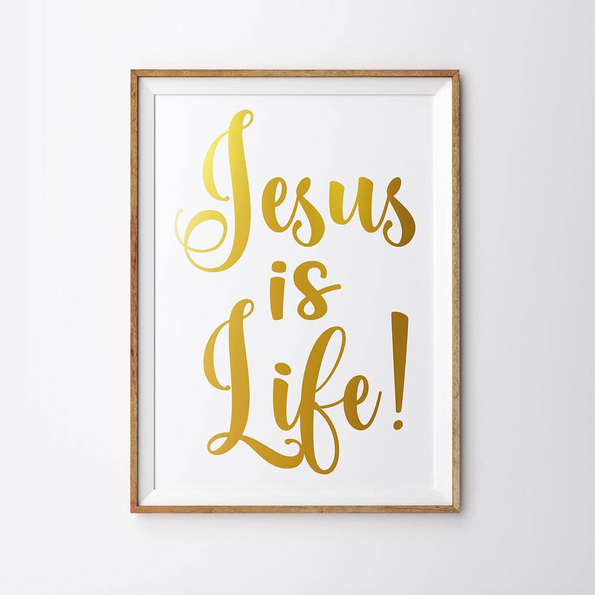 Christian Wall Art | Jesus Is Life | Poster by CardFusion
